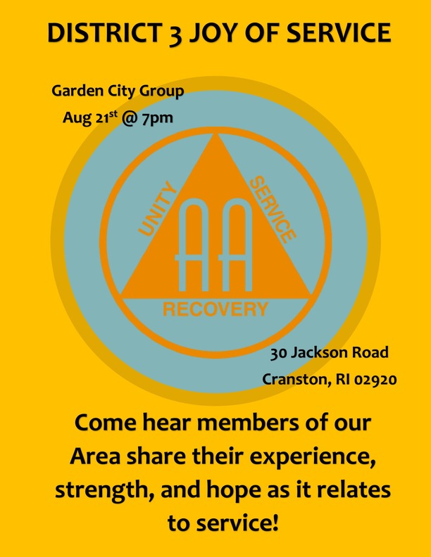 District 3 JOS Hosted by Garden City Group - Alcoholics Anonymous in ...