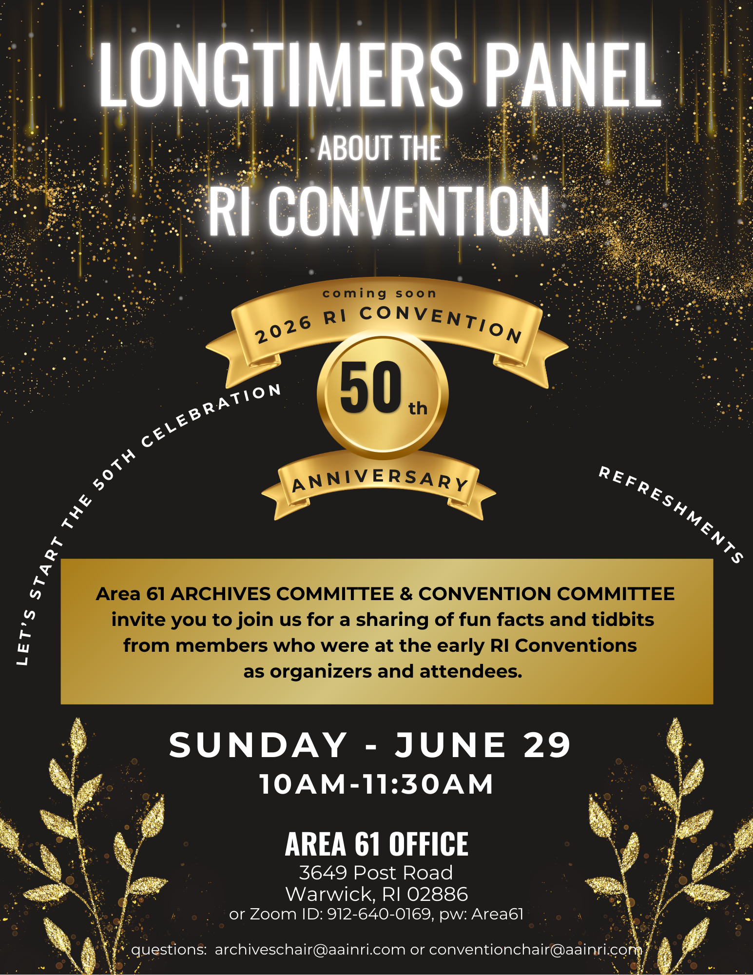 Upcoming! Long Timers Panel - Hosted By Convention & Archives ...