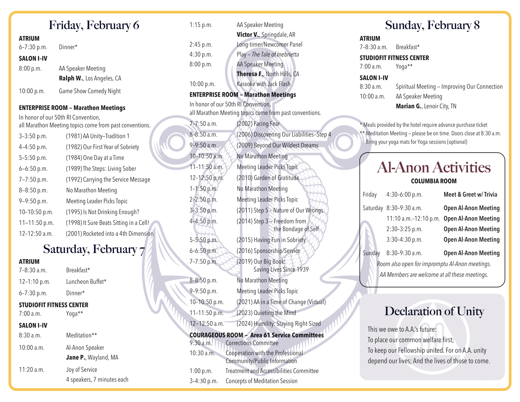 Important Reminders For All 2026 RI State Convention Attendees! 2026 ...